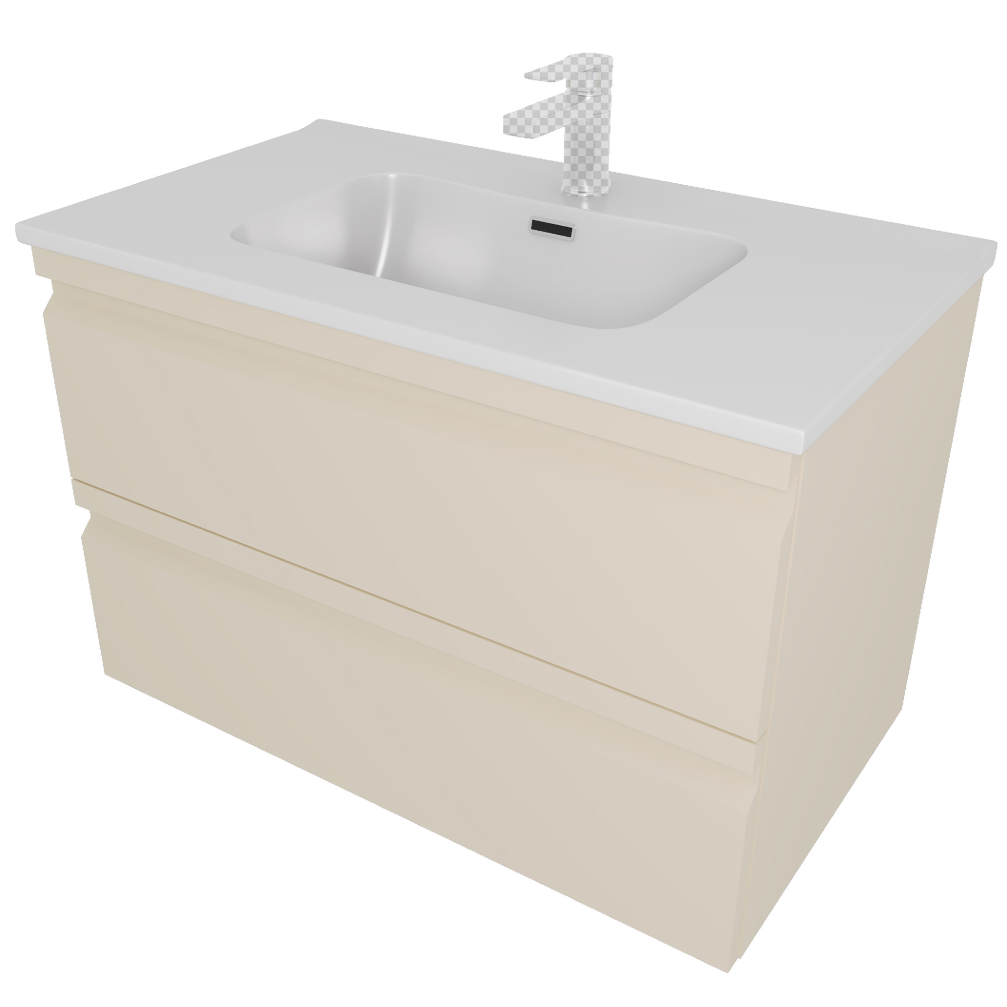 Тумба с раковиной Акватек Вега AQ77080-LC капучино светлый