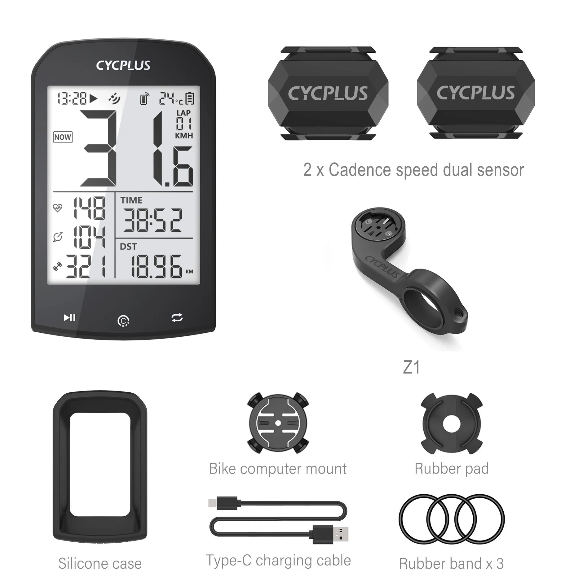 CYCPLUS M1 Велокомпьютер M1 2pc C3 and Z1