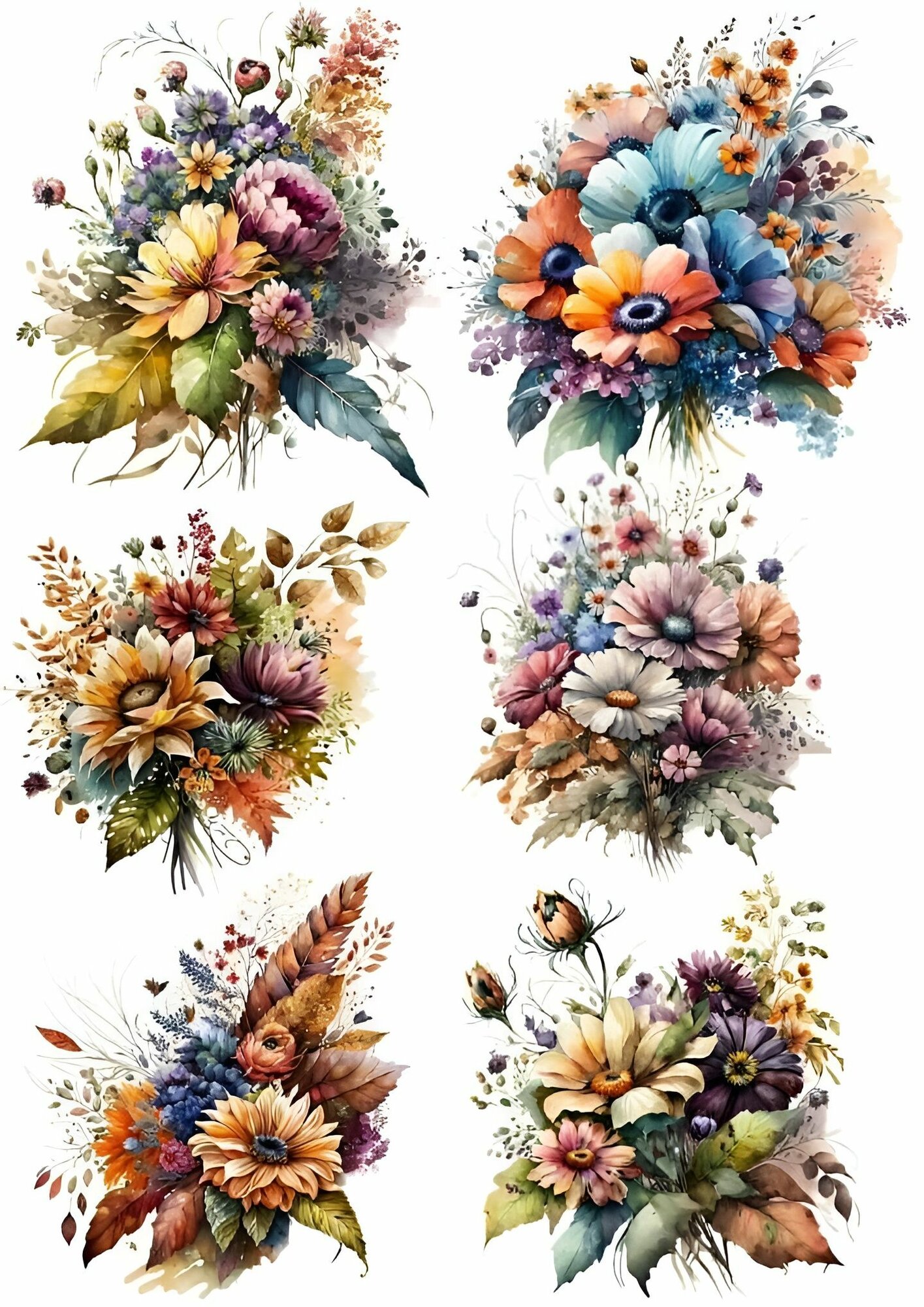 Декупажная карта About Time, A4, 21x29,7 см, плотность 40 г/м2, 50 г