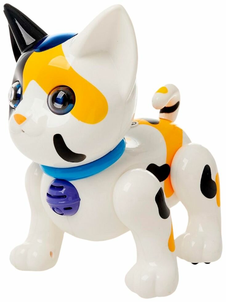 Робот радиоуправляемый "Умный питомец" ZHORYA программируемый, робот-кот игрушечный со звуковыми и световыми эффектами, на пульте управления, развивающая интерактивная игрушка на батарейках