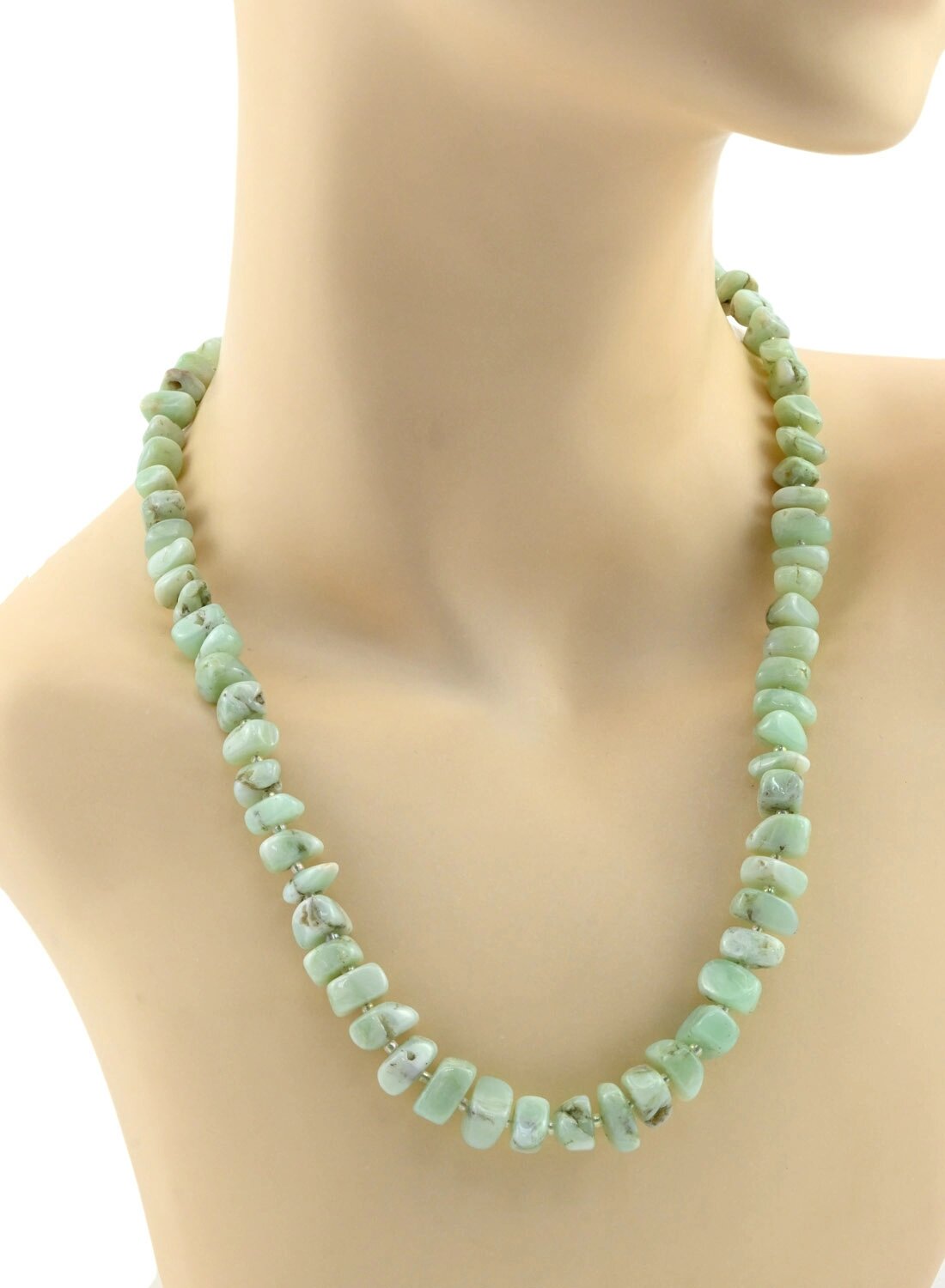 Бусы, хризопраз