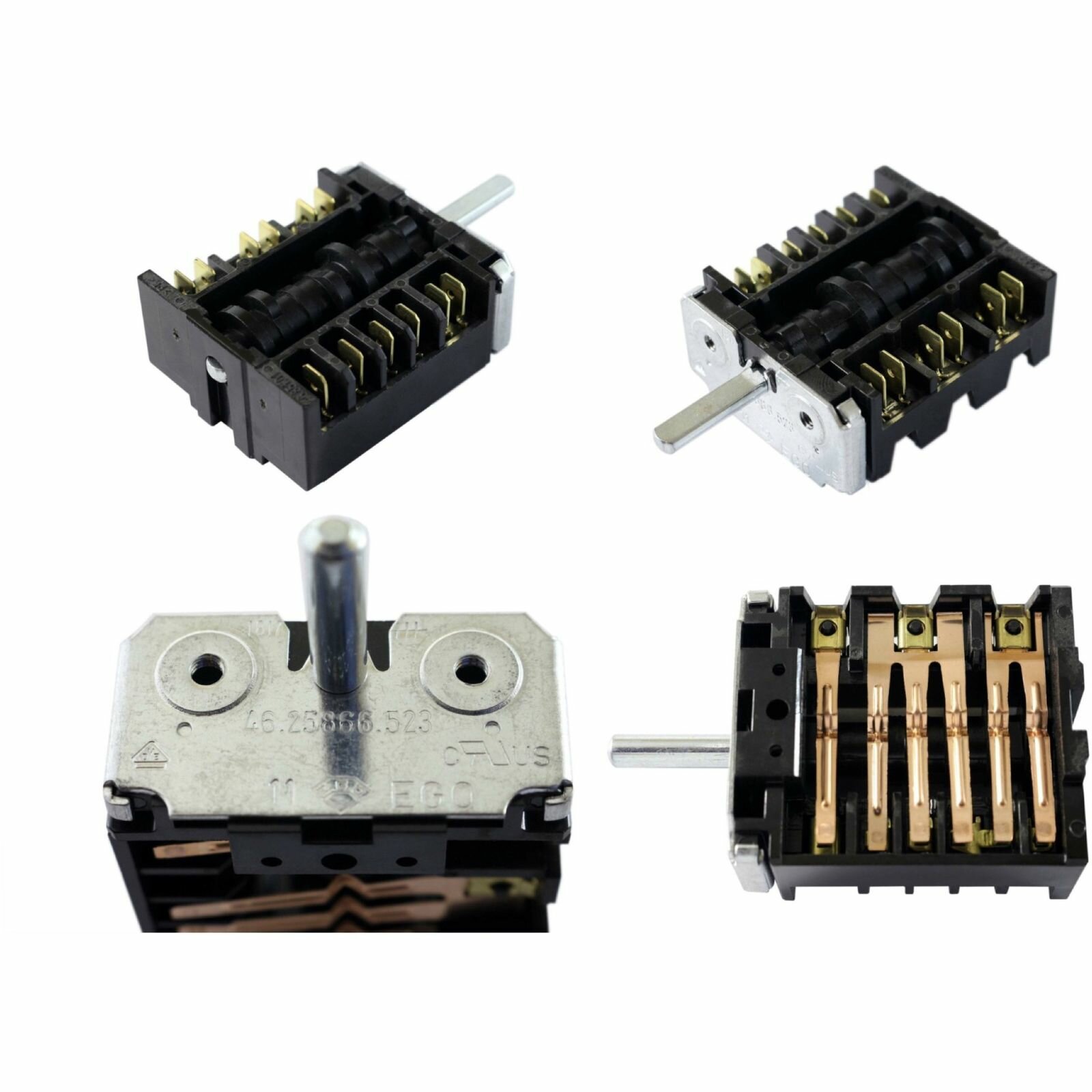 Переключатель EGO 46.25866.523 режимов духовки плиты Гефест, 5-ти позиционный (4+0), L штока 23 мм, аналог 850618