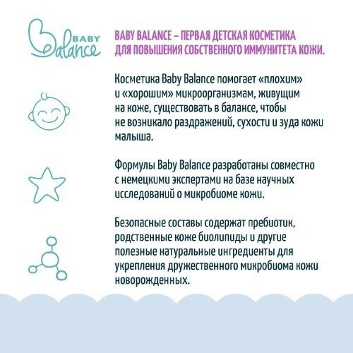 Baby balance мягкий гель для подмывания девочек 250 мл