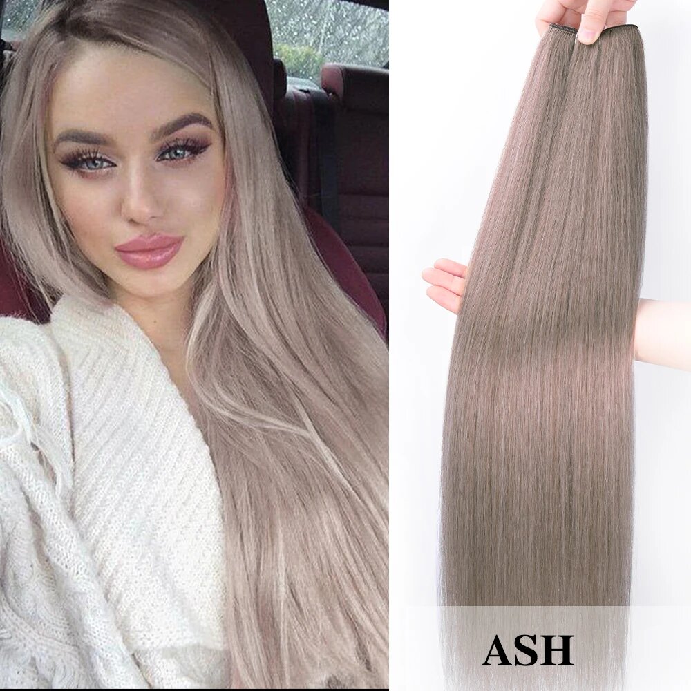 Пряди для наращивания волос aliwanya, 26 дюймов, цвет 150G ASH