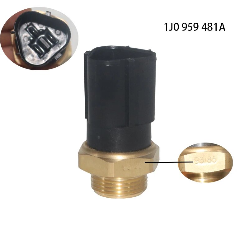 Датчик температуры, переключатель вентилятора охлаждения двигателя для Volkswagen VW Golf Bora Polo Audi Skoda Seat 3Pin 1J0959481A 1J0 959 481 A
