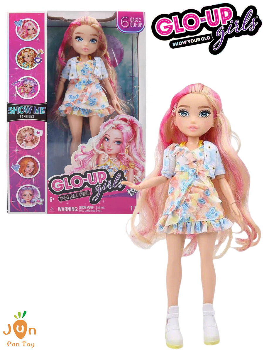 Кукла Far Out Toys GLO-UP Girls Tiffany S2 -S / игрушки для девочек, модные куклы, в цветочных платьях, подходят для детей от 6 лет и старше