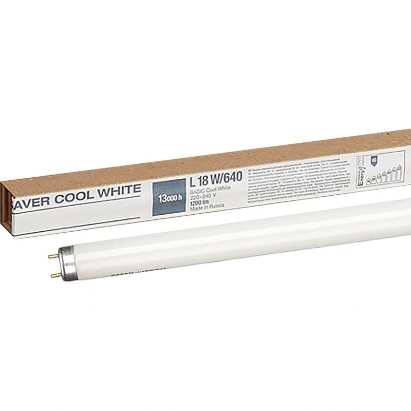 Лампа люминесцентная Osram люминесц. L 18W/640 G13 4000К хол.бел. 25шт/уп
