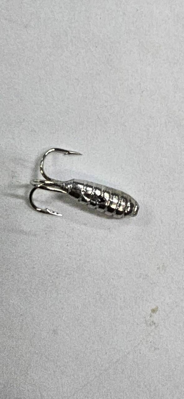 Мормышка вольфрамовая Чертик Цвет: Серый 3мм 0.6гр 10шт