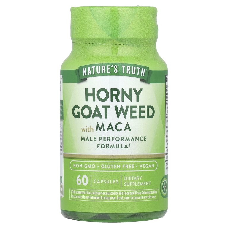 Nature's Truth Horny Goat Weed , 60 вегетарианских капсул