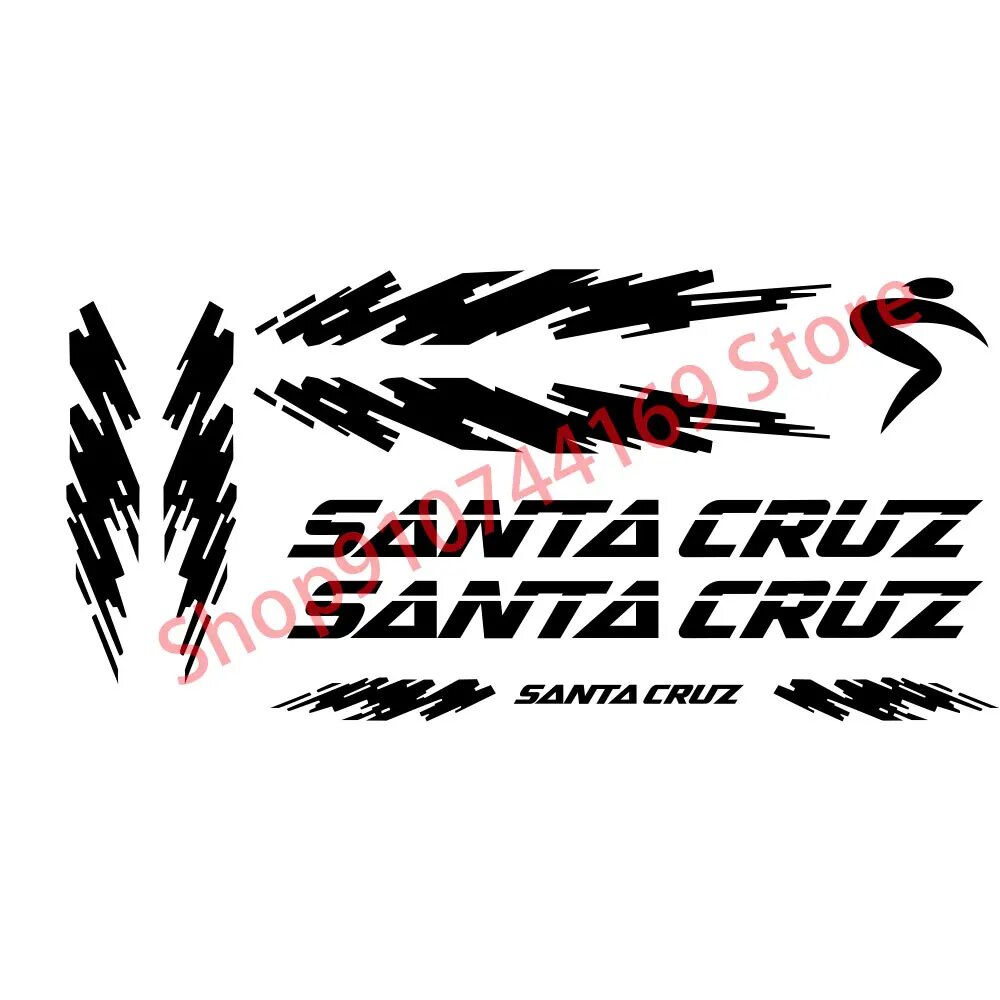 Наклейка на велосипед MTB Road для SANTA CRUZ велосипедные наклейки style 1, pink
