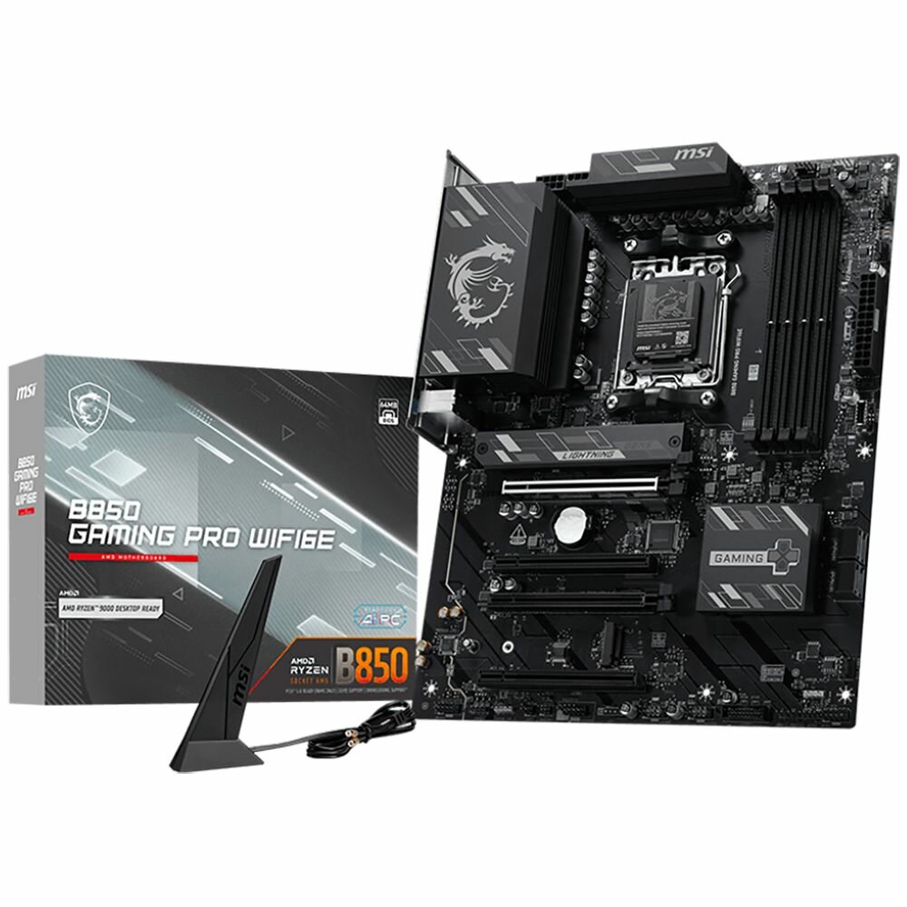 Материнская плата MSI B850 GAMING PRO WIFI6E, AM5, AMD B850, ATX, RTL (B850 GAMING PRO WIFI6E)