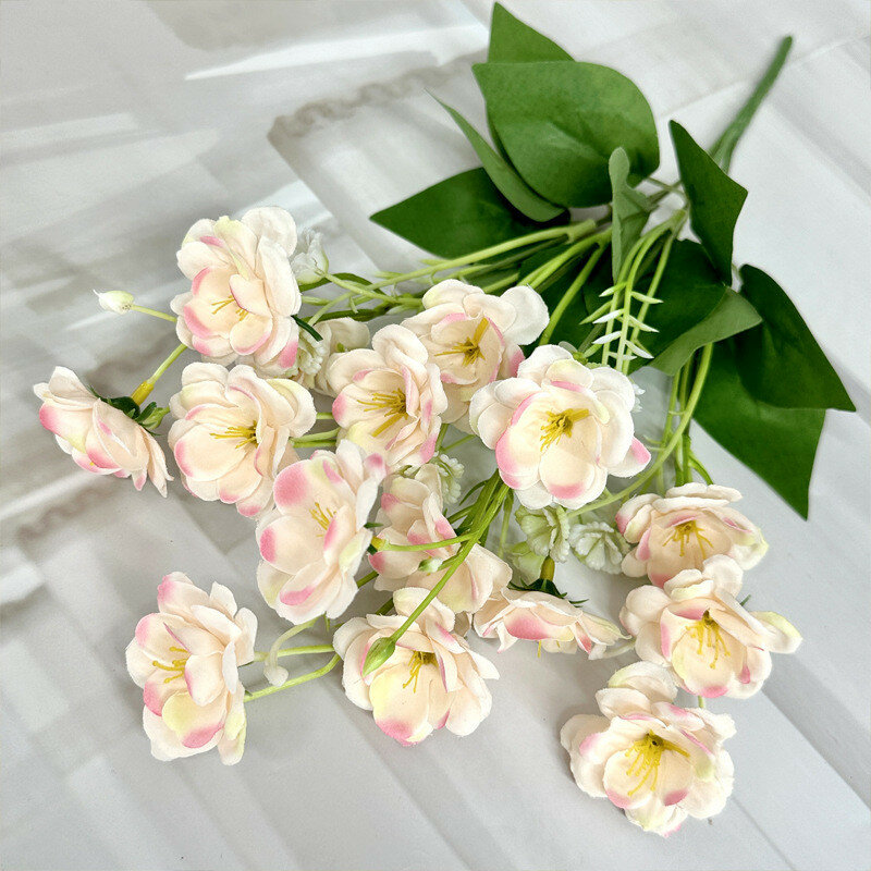 Mimosa and jasmine искусственный цветочный миниатюра для подарка и фотосъемки