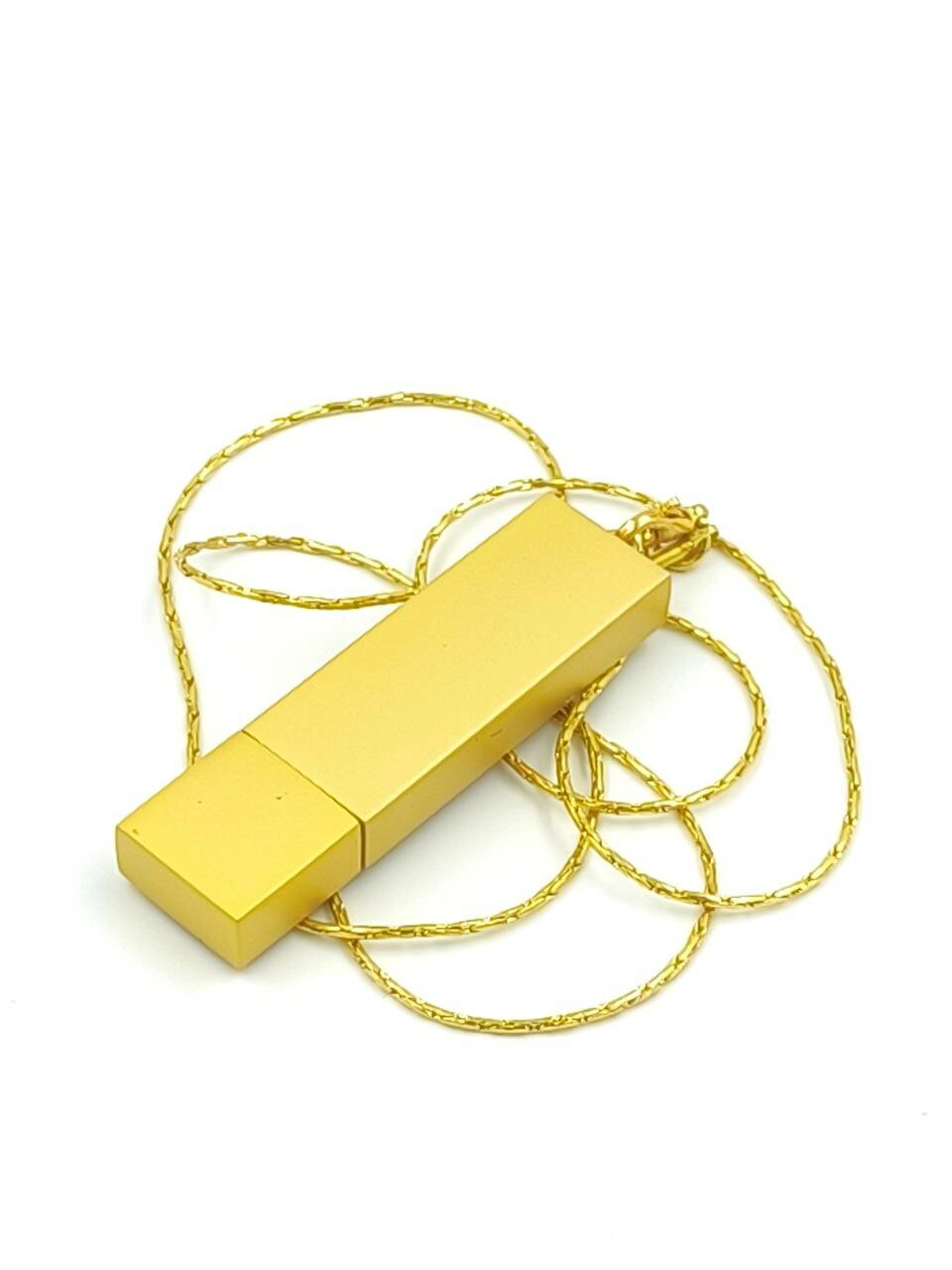 Подарочный USB-накопитель подвеска золото на цепочке 4GB