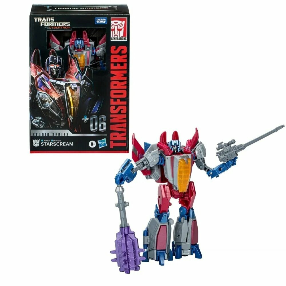 Игрушка Hasbro Трансформеры Студийный сериал Делюкс Трансформеры: Война за Кибертрон WFC-06 Старскрим 6,5 дюйма F8765