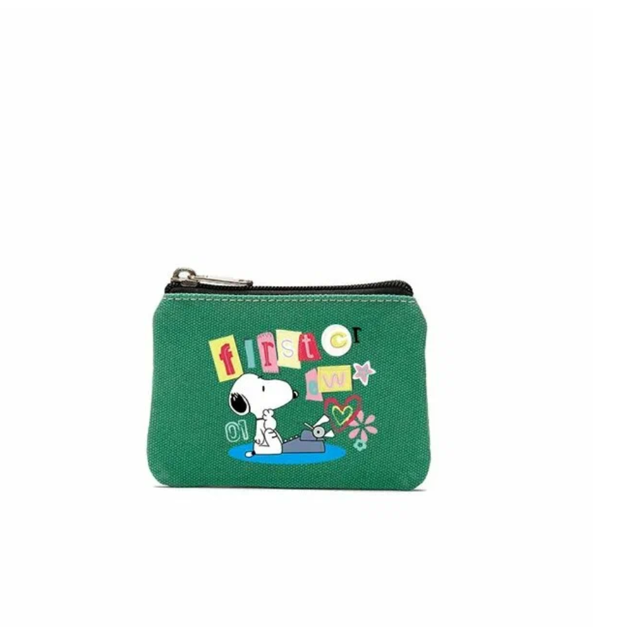 Мини-кошелек для монет Мiniso Snoopy, простая сумка для хранения из хлопковой ткани