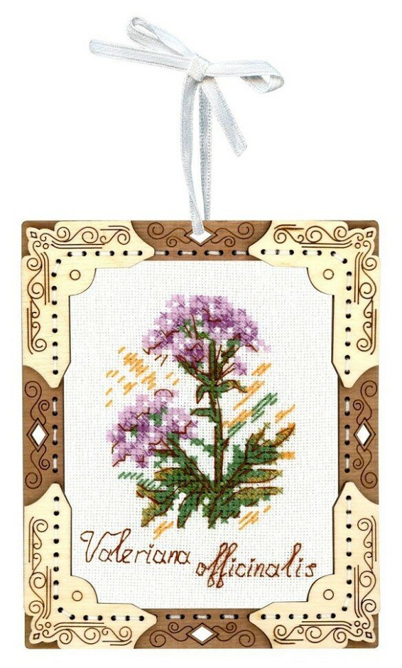 Набор для вышивания Щепка #О-141 Миниатюра. Валериана, Счетный крест, 11 х 13 см