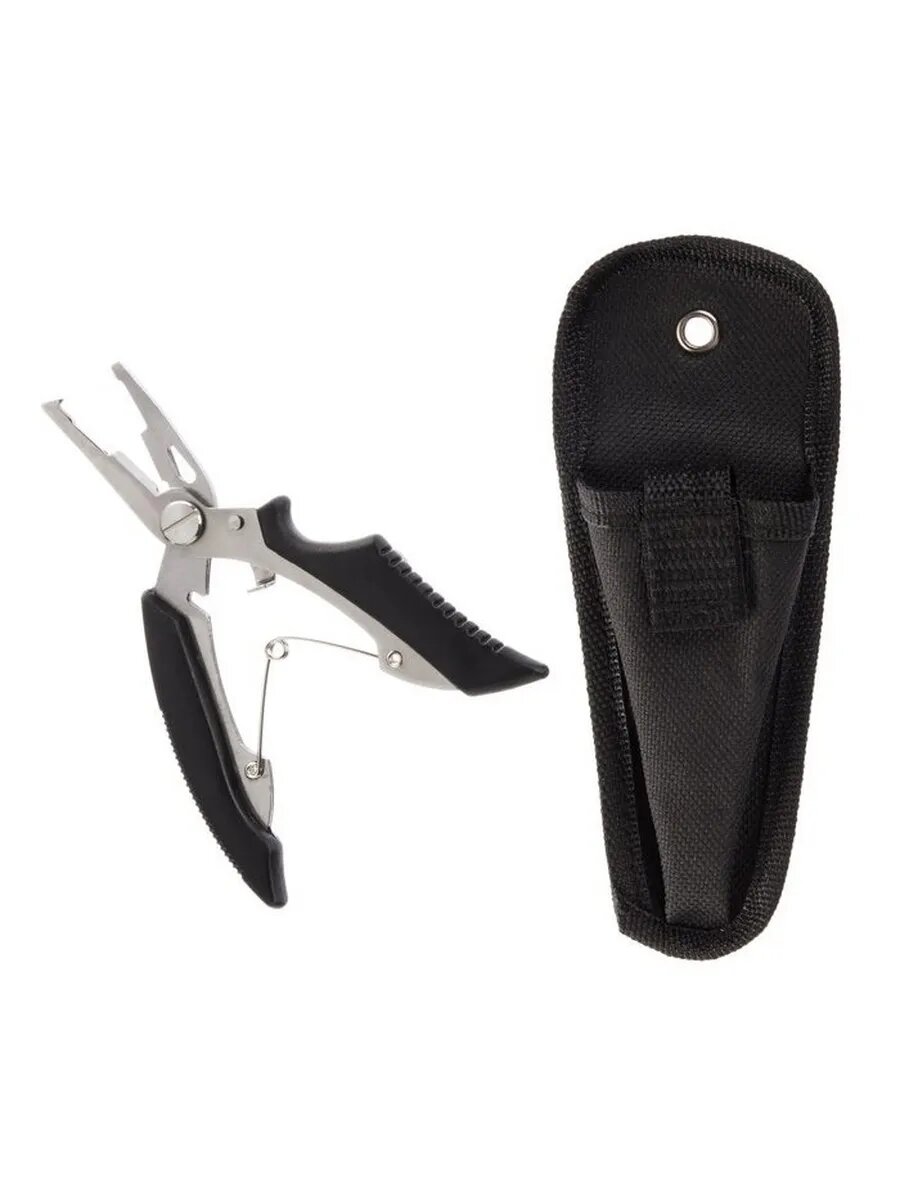 Мультитул 3в1 рыболовный, черный 13см