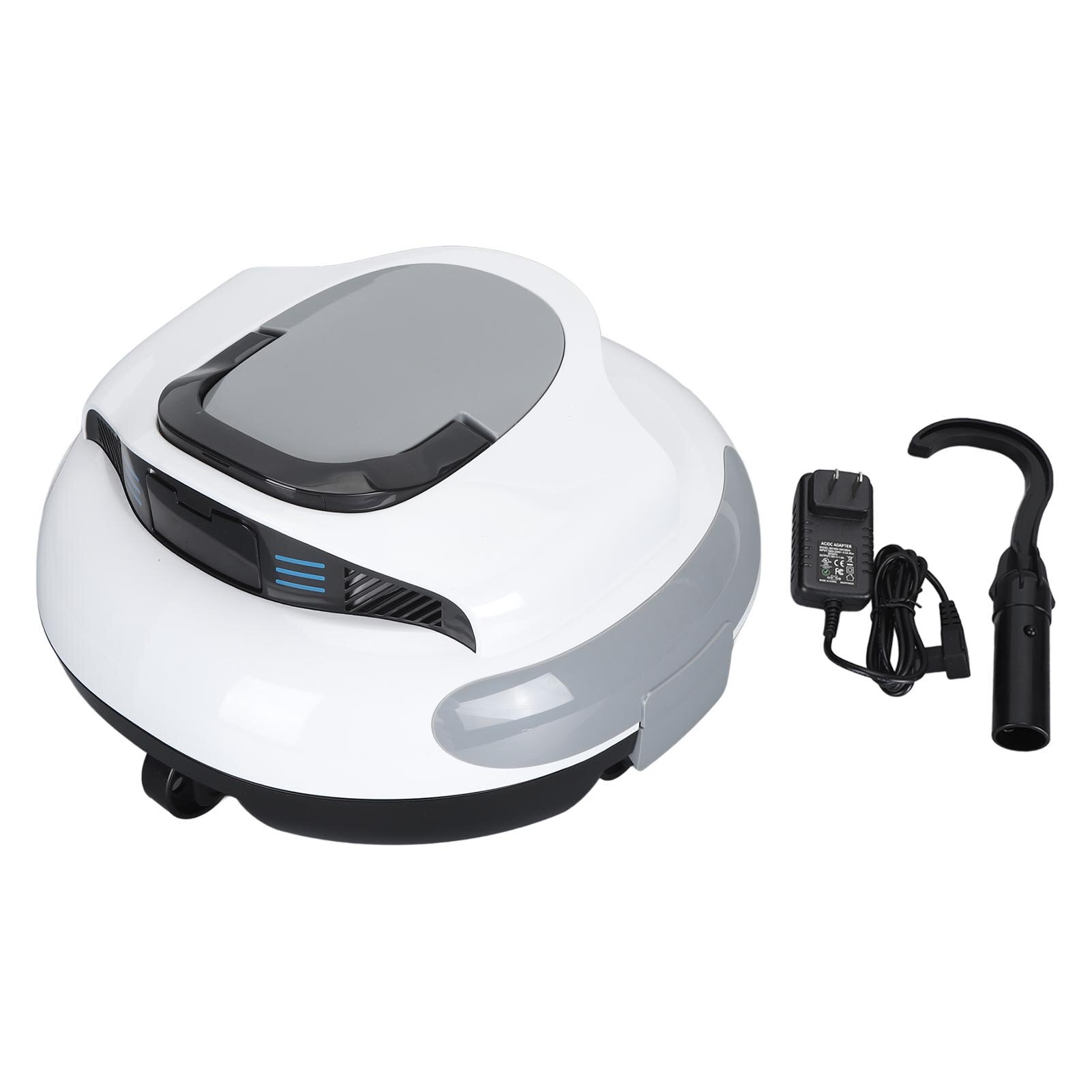 Беспроводной робот-пылесос для бассейна со светодиодным индикатором, работа в течение 100 минут, IPX8, водонепроницаемый двигатель с двойным приводом, автоматический пылесос для бассейна, 100 240 В, вилка стандарта США