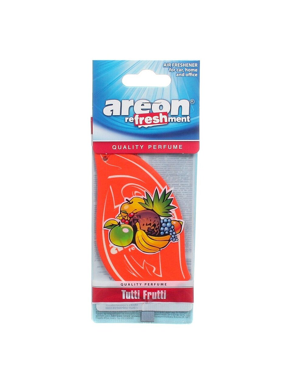 Ароматизатор в машину подвесной, сухой, Areon, Refreshment Тутти-Фрутти, 34653