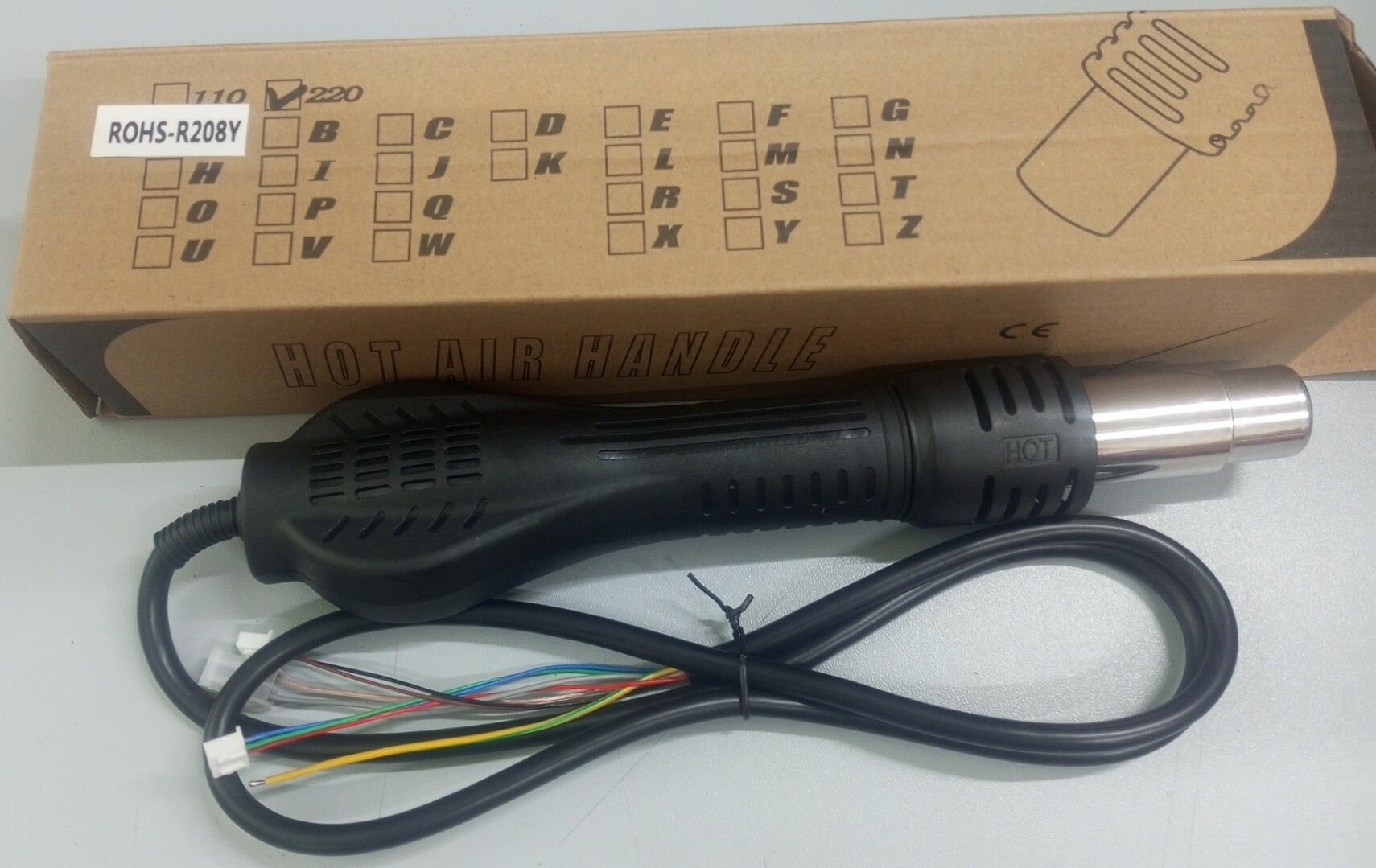 Фен в сборе для паяльной станции ELEMENT 957D/795D/955D/915mini (R208Y)