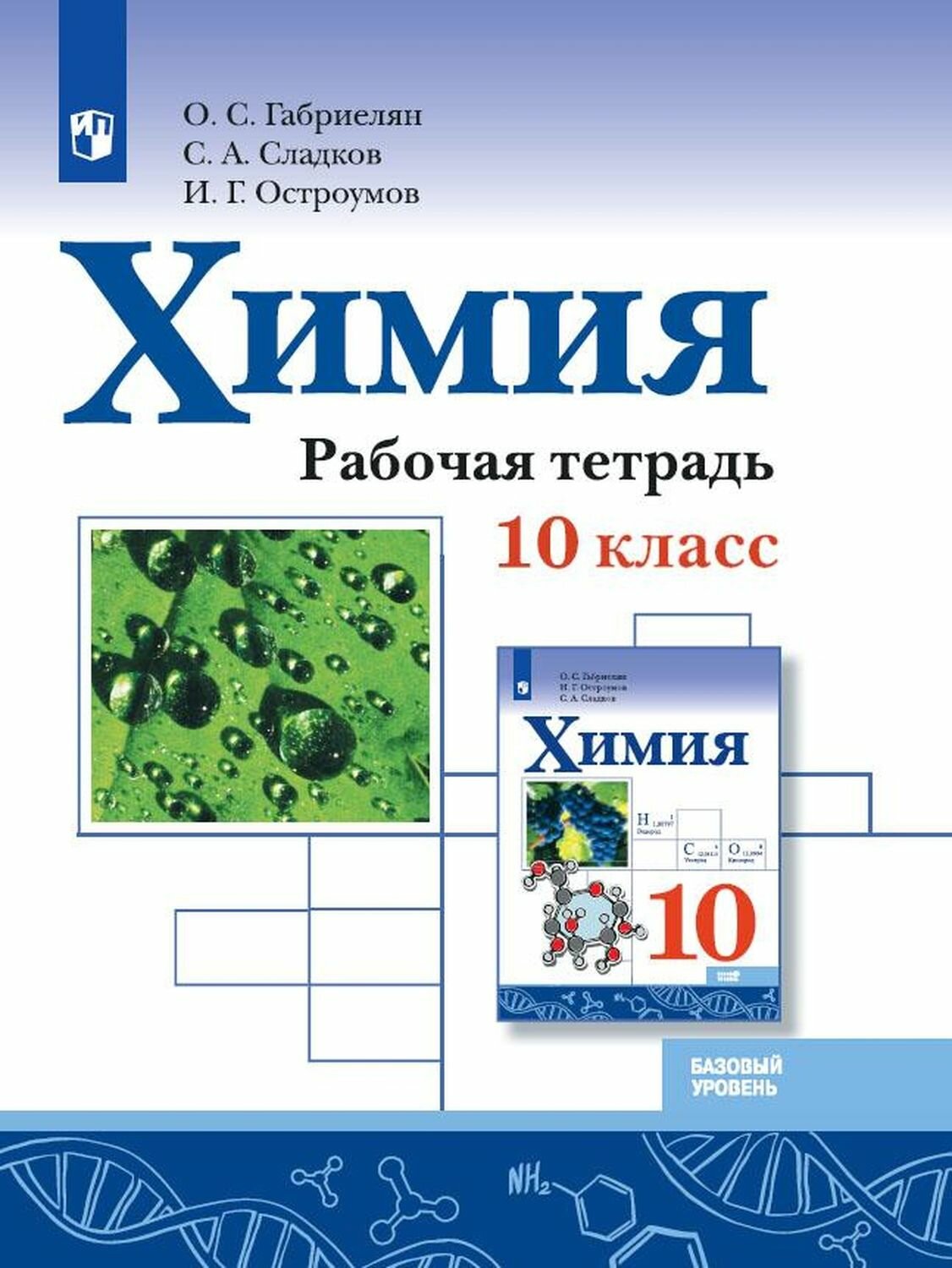 Рабочая тетрадь Просвещение Химия. 10 класс. Базовый уровень. 2025 год, О. Габриелян, С. Сладков, И. Остроумов