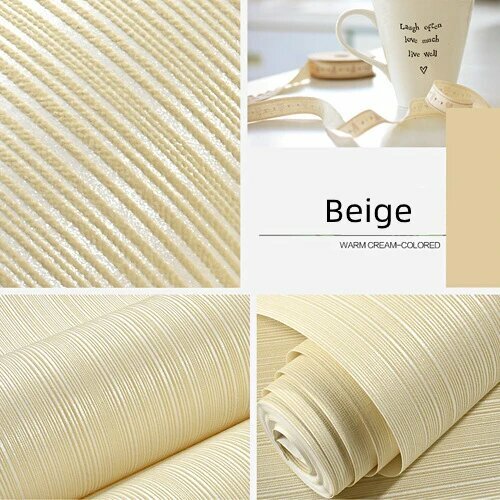 Brangdy нетканые обои вертикальные полоски Beige