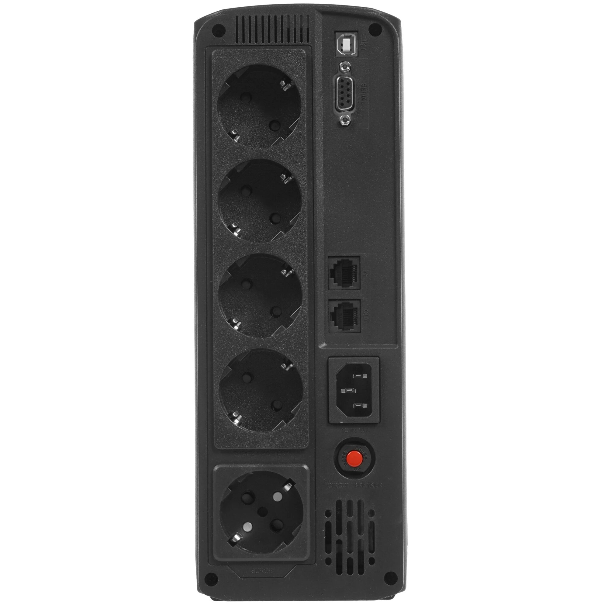 ИБП линейно-интерактивный CyberPower VP1200ELCD, 1200 ВА/720 Вт, 450 Дж, 4 А·ч, синусоида, холодный старт, черный — фото 1