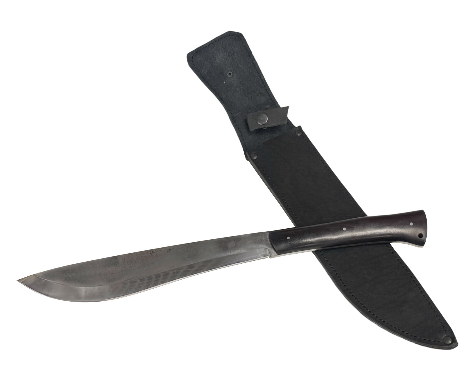 Мачете Кукри, кованая сталь 95Х18, цельнометаллическое, граб