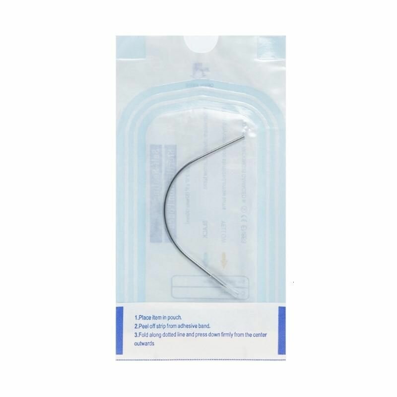 Стальная изогнутая игла для пирсинга, 16G