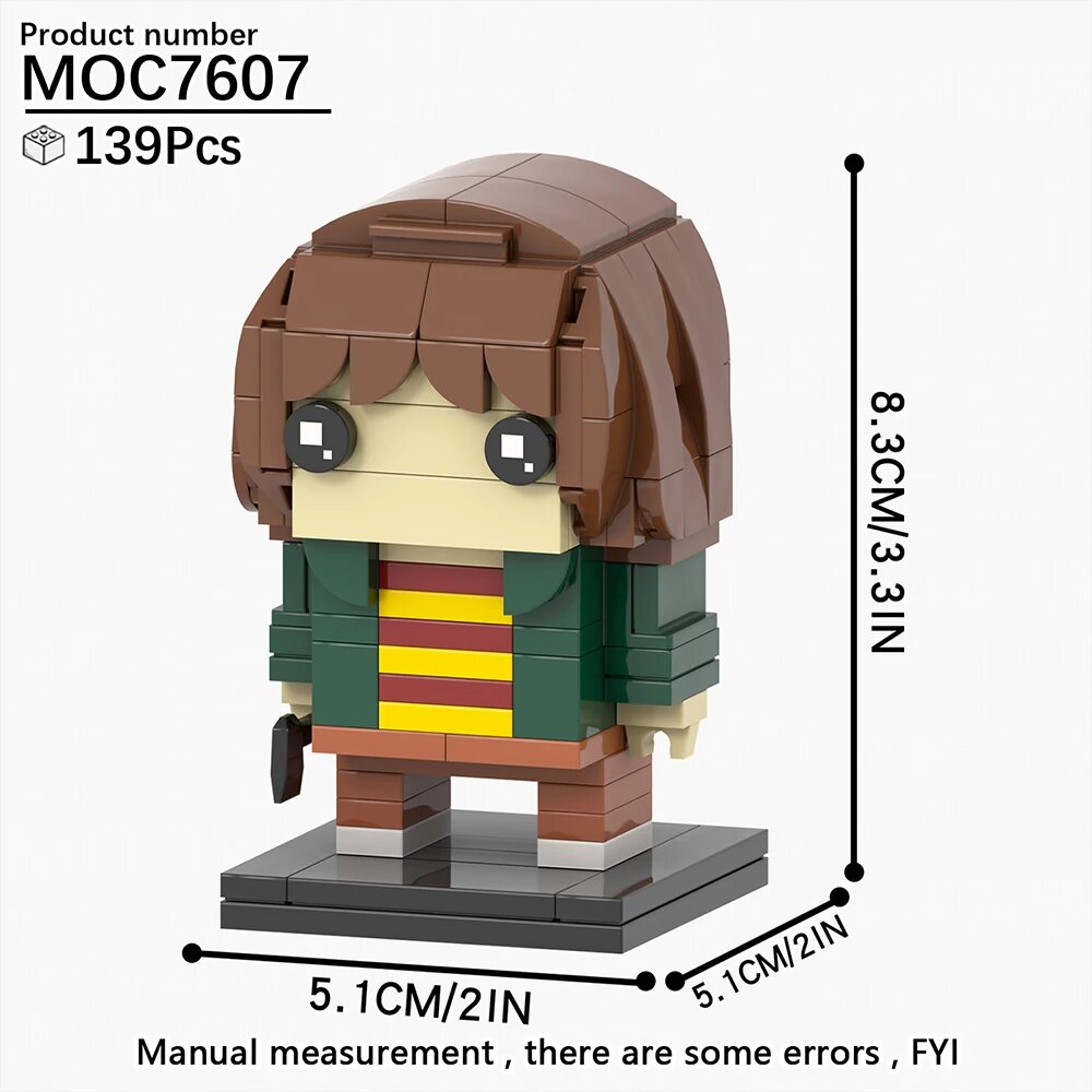 MOC7607 Фигурка девочки из кубиков LEGO
