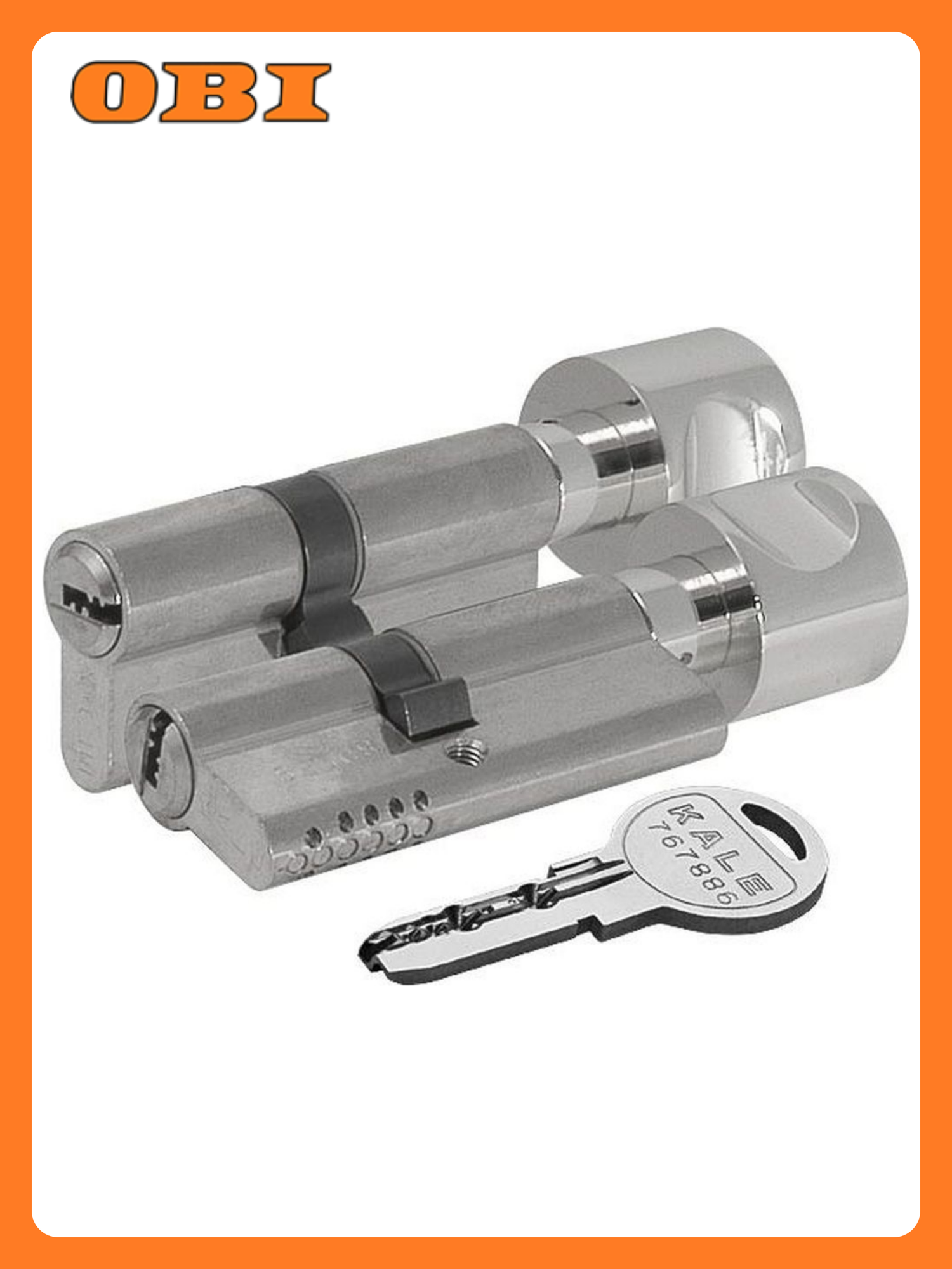 Цилиндровый механизм с вертушкой 164 OBS SCE/70 (30+10+30) никель 5 кл.