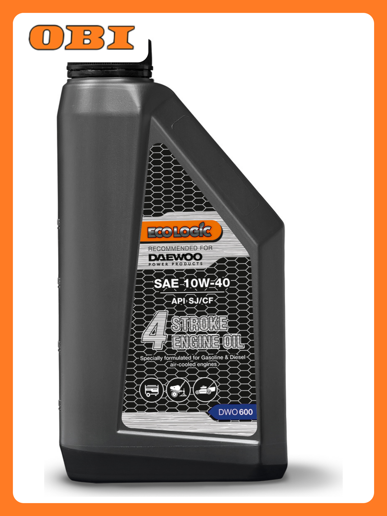 Моторное масло 4Т DAEWOO Ecologic DWO 600 полусинтетическое 1 л