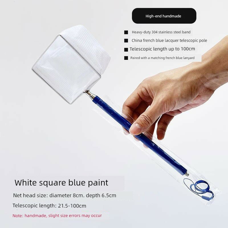 Сетка для аквариума для ловли рыбы, кристаллических креветок, бетт, зебриков, мелких рыбок, телескопическая трехмерная