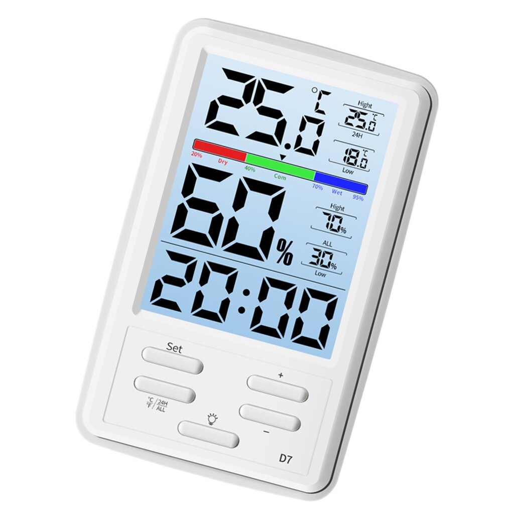 Внутренний термометр бытовой электронный настенный термометр для детской комнаты (без батареи)