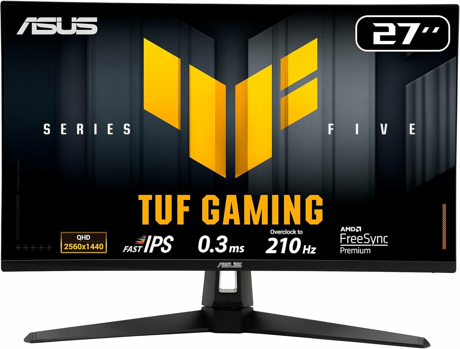 27" Монитор игровой Asus TUF Gaming Series 5 - VG27AQL5A-W, 2560x1440, 210 Гц, 0,3 мс, стереодинамики, ИИ, черный
