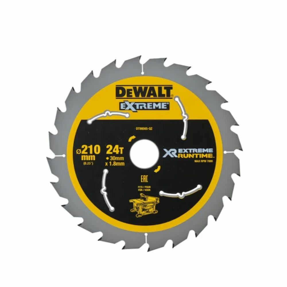 Плный диск XR 210mm x 30mm 24T CSB DT99565-QZ DeWALT