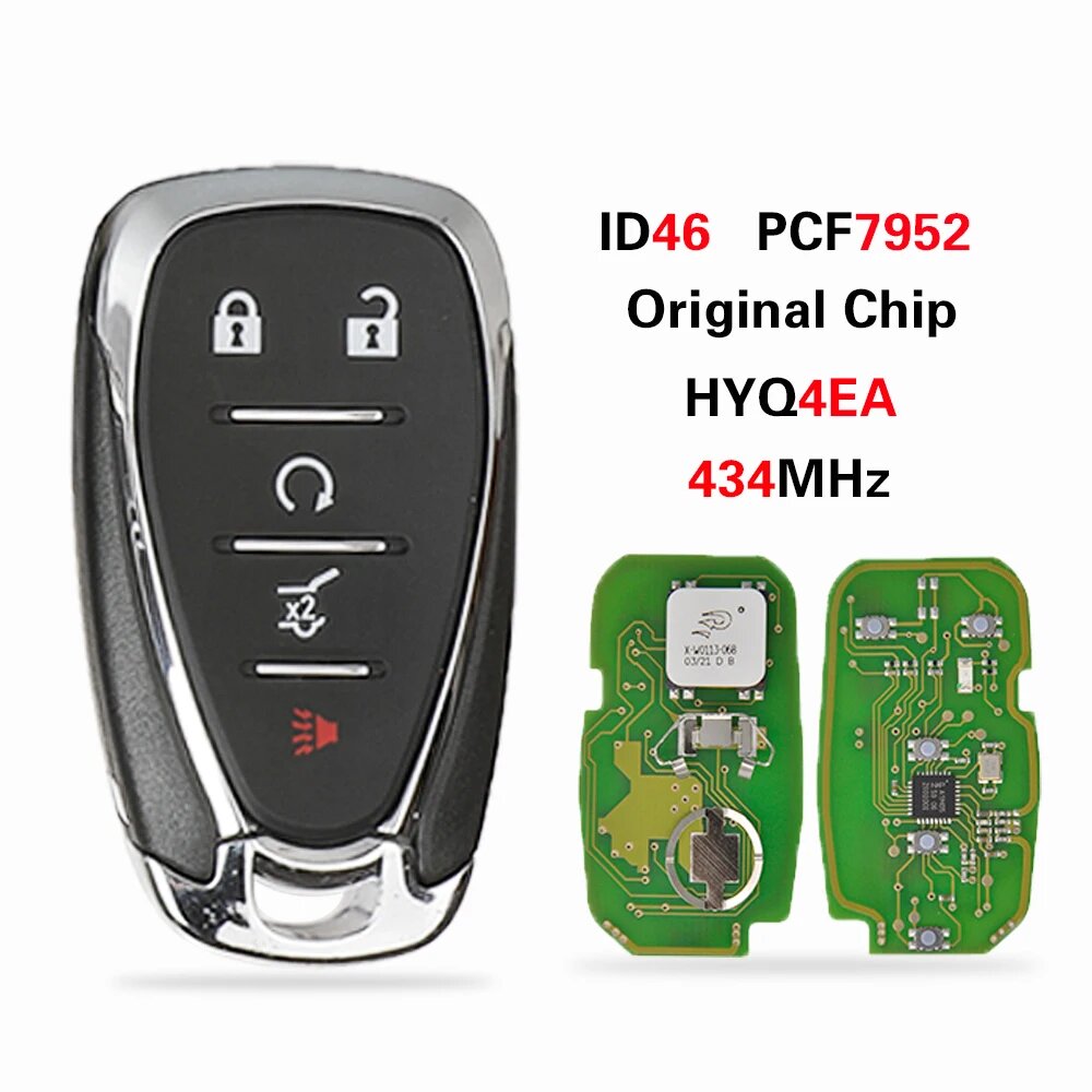 Ключ для Chevrolet Cruze Spark Camaro Equinox Malibu ID46 PCF7952 434MHz HYQ4EA