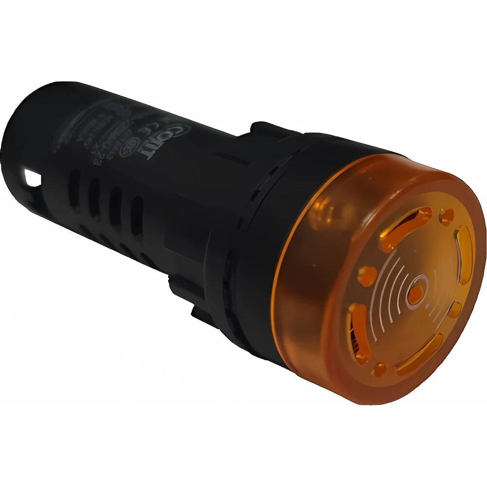 Лампа сигнальная звуковая UPUN AD105-22SM (LED) Ф22мм 24В оранжевый, упак 10 шт AD105-22SM/O-23