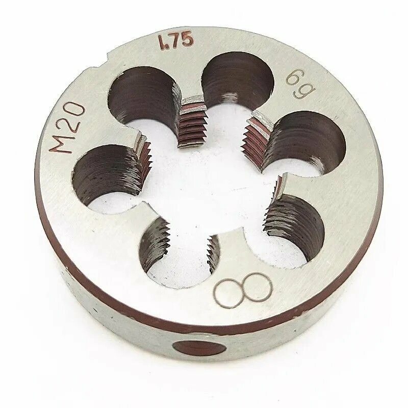 Плашка ручная, М20х1,75, Сталь инструментальная, 1 штука, FUDO