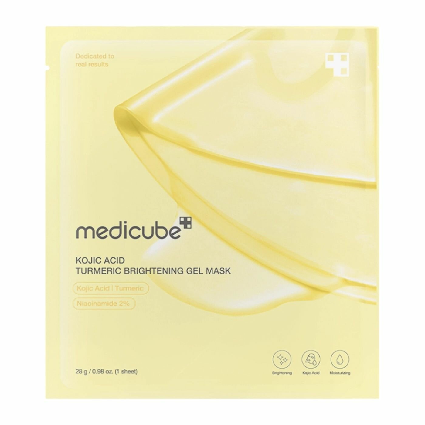 Medicube Набор из 4 осветляющих гелевых масок с койевой кислотой и куркумой Kojic Acid Turmeric Brightening Gel Mask 112 мл