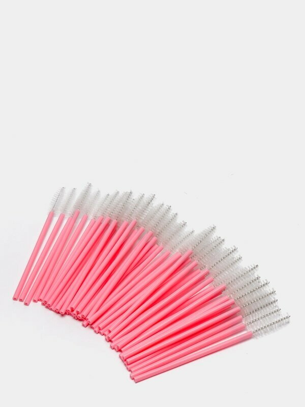 Щеточки для ресниц и бровей, 50 штук