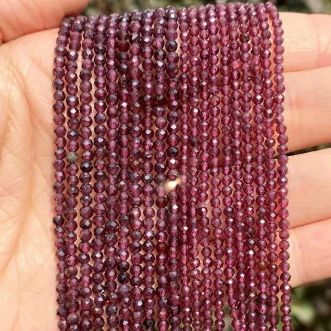 Гранат небольшой размер натуральный камень граненые бусины