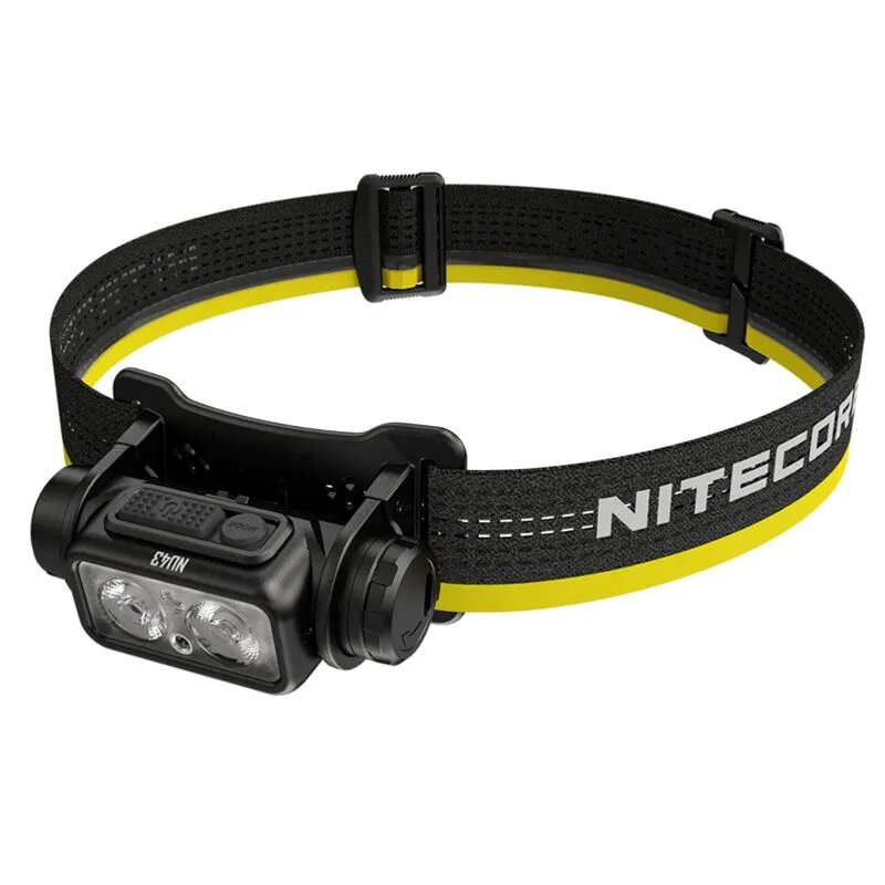 NITECORE NU43 - Яркий фонарь-прожектор для туризма и спорта, 1400 люмен, встроенный аккумулятор