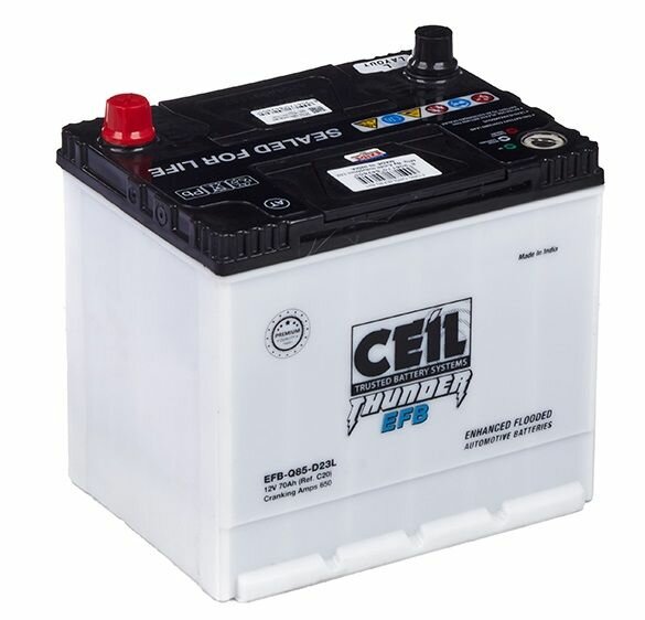 Аккумулятор автомобильный EXIDE CEIL DIN EFB Stop&Go Q85 70 А. ч 650А п. п. (230х175х225) D23R