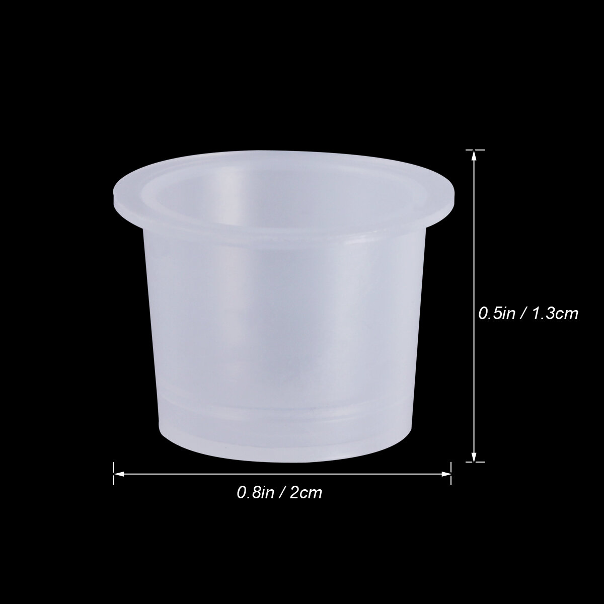 100 Штук Белые Диспенсеры Для Инкапсуляции 15Mm Размер 1 50X1 35X1 00Cm Контейнеры Для Пигмента И Татуировки