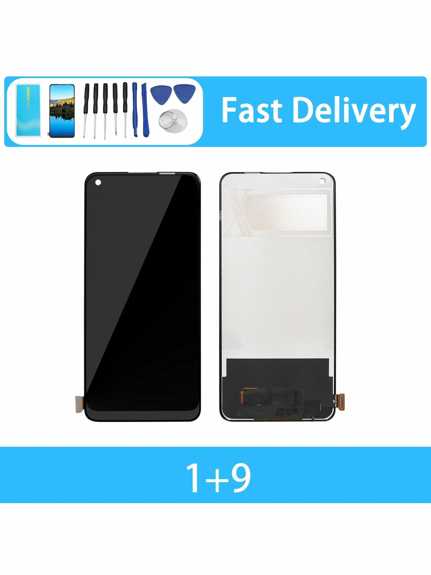 Дисплей для OnePlus 9 (без рамки), TFT LCD, 6.5", 720x1600, яркость 360 нит