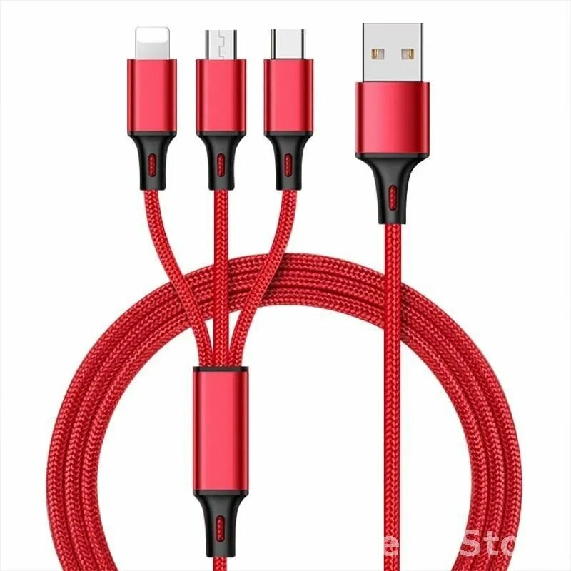 Кабель для мобильных устройств Apple Lightning/USB 2.0 Type-A, 1.2 м, красный