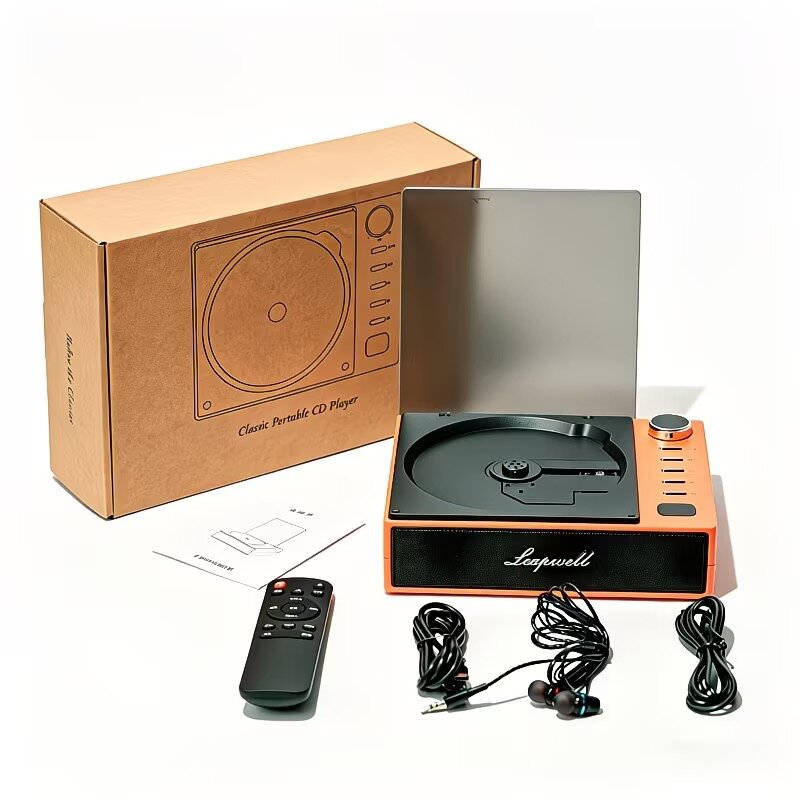 OrangeDi S-CD-плеер с двойным проводным и беспроводным подключением，оранжевый