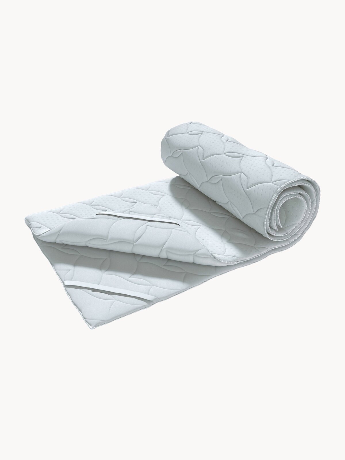 Ортопедический матрас-топпер 2 см Sonito Normax для дивана, кровати, 160х200 см, беспружинный, белый, наматрасник