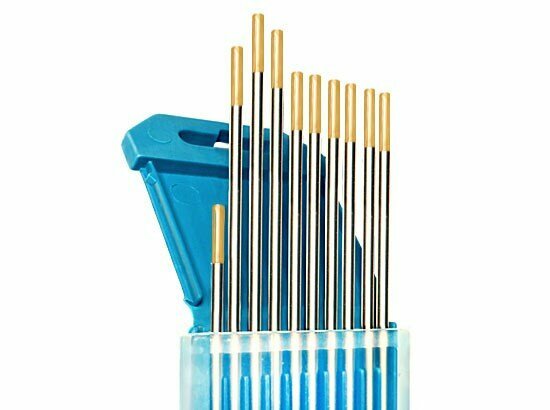 Кедр Электроды вольфрамовые ВЛ-15-175 ? 2,4 мм (золотистый) AC/DC 20 шт Золотистый